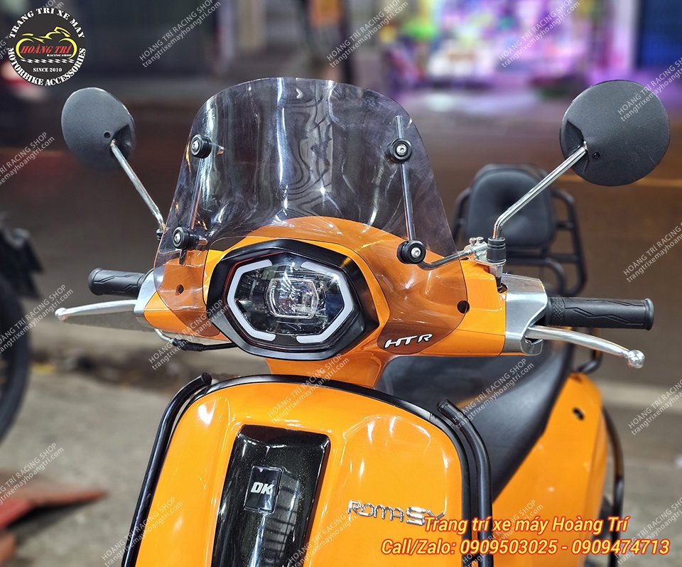 Xe ga 50cc Roma SX trang trí phụ kiện giống Vespa