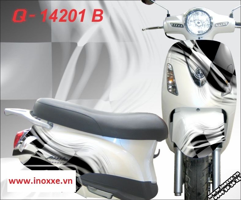 DÁN TEM XE ELIZABETH - TRANG TRÍ XE MÁY HOÀNG TRÍ