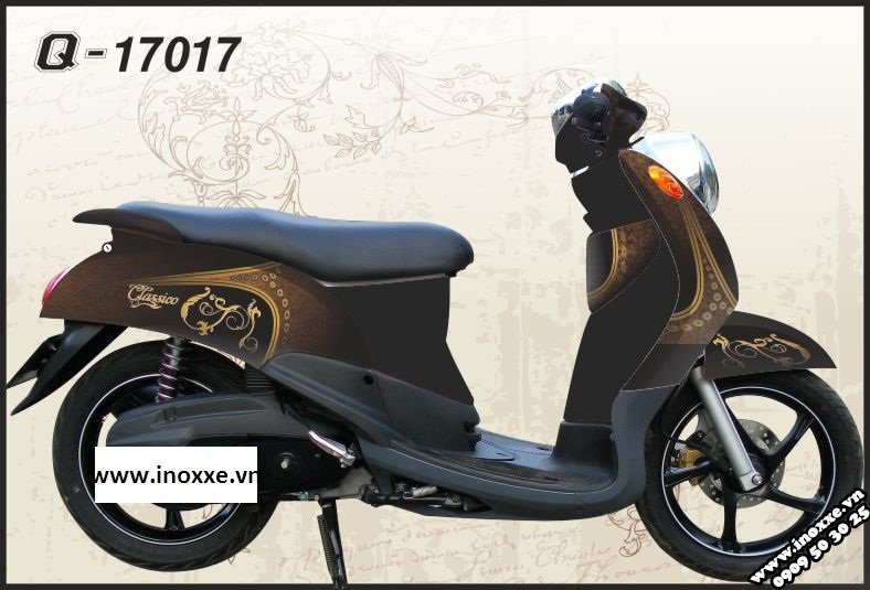 DÁN TEM XE MIO-CLASSICO-LUVIAS TẠI HOÀNG TRÍ