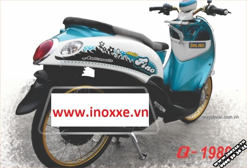 DÁN TEM XE MIO-CLASSICO-LUVIAS TẠI HOÀNG TRÍ